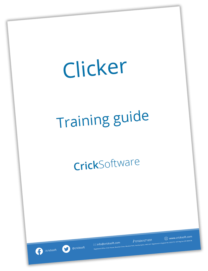 Clicker 8 - Tutorials | Crick Software